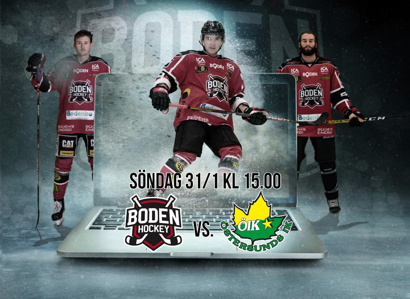 Webbsändning: Boden Hockey vs. Östersunds IK - Boden Hockey