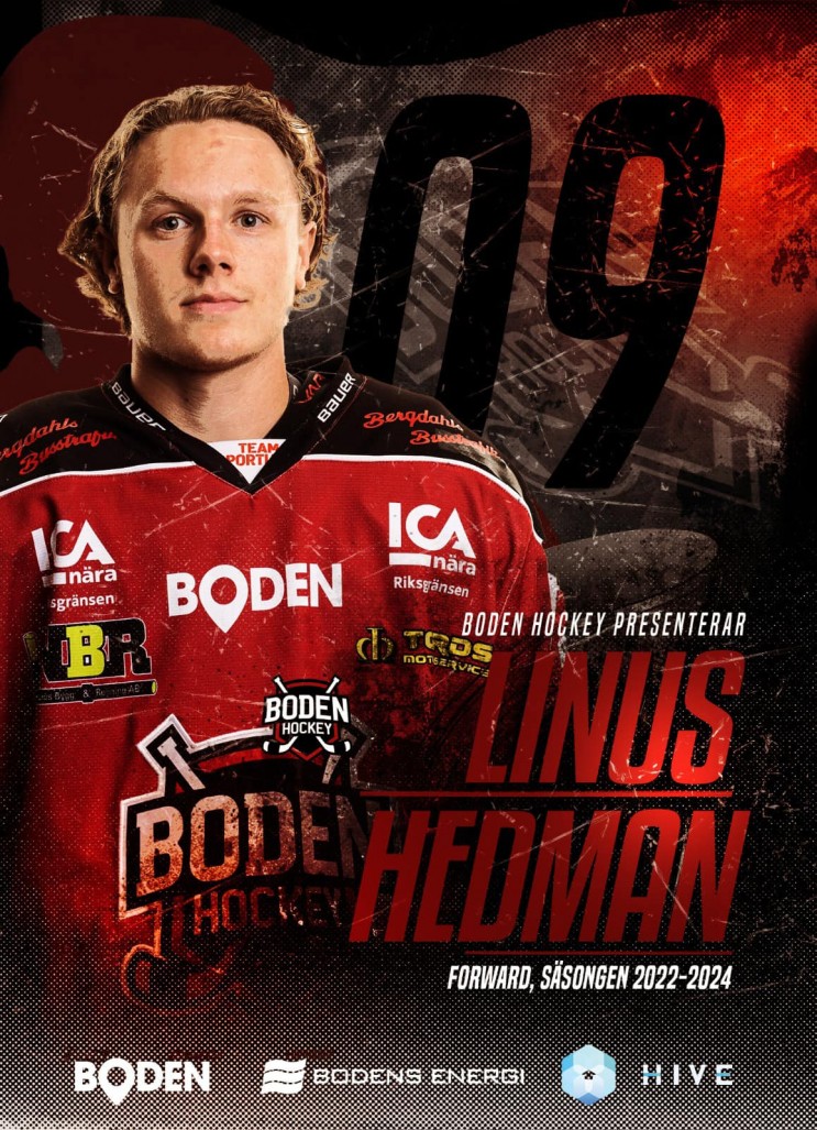 Linus Hedman förlänger: “Har ännu mer att ge” – Boden Hockey