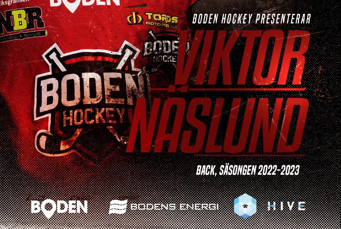 Viktor Näslund till Boden Hockey: "det känns inspirerande att komma till Boden" - Boden Hockey