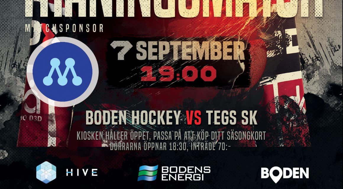 Inför matchen: "sen small det bara" - Boden Hockey
